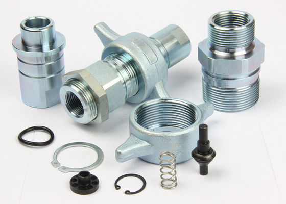 Simple Operation Threaded Quick Connect , Hydraulic Screw Coupling ...